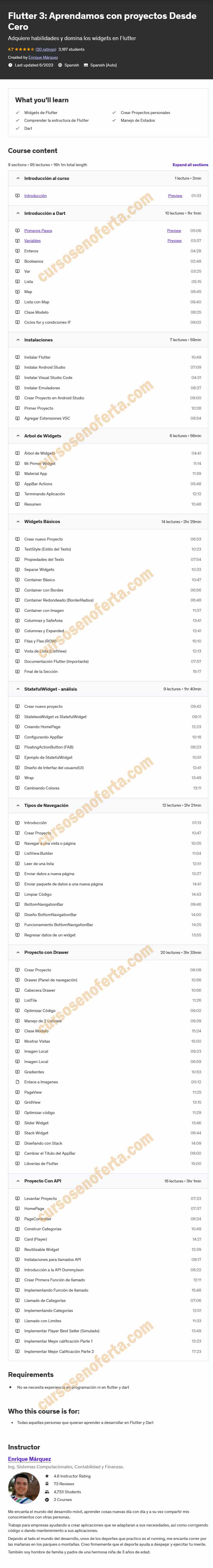 Flutter 3 Aprendamos con proyectos Desde Cero - cursosenoferta.com Flutter 3 Aprendamos con proyectos Desde Cero - cursosenoferta.com